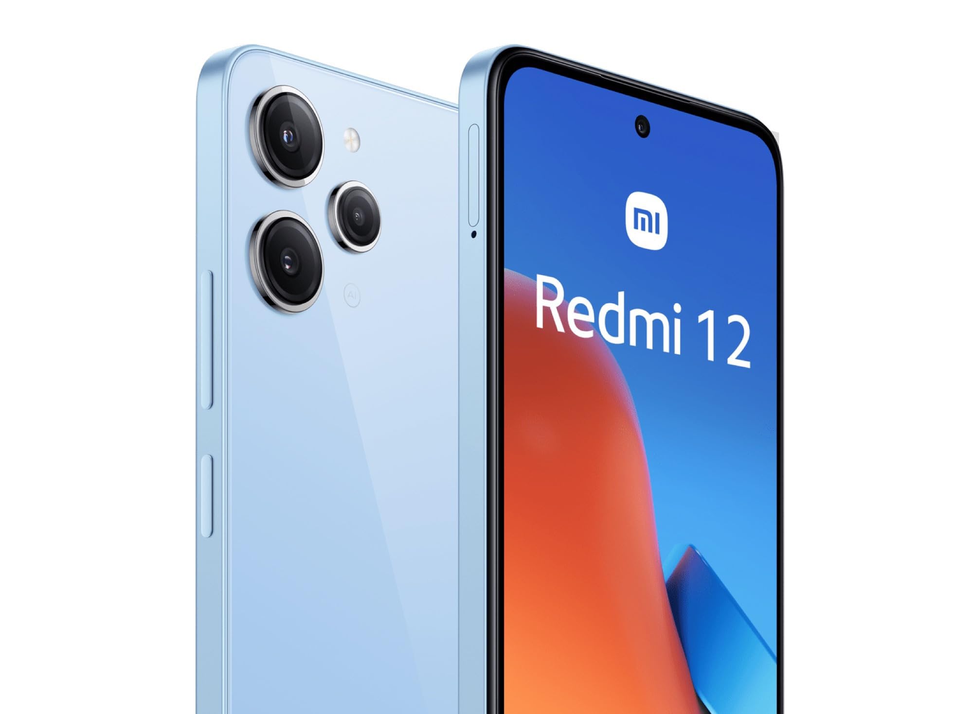 Xiaomi Redmi 12 4G Lte (for Tmobile Mint Tello Global) (256Gb + 8Gb) Factory Global Unlocked 6.67 50mp Triple Camera (Sky Blue)