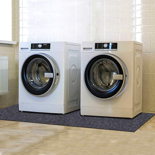 Under Washing Machine Mat,Dryer mat—Absorbent/Waterproof,Reduce vibration noise,Prevent water from spilling onto the floor,Home appliance mat,Non-slip Backing,Washable (36" x 36")