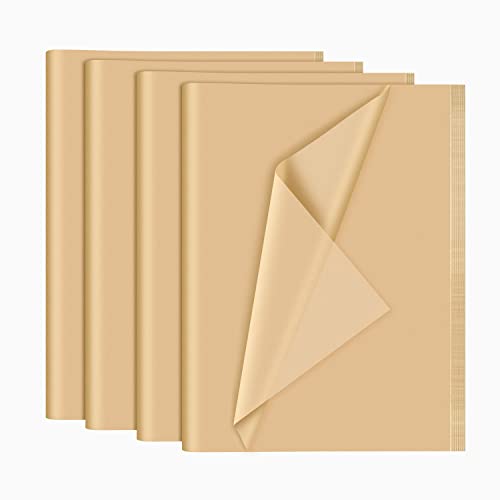 NEBURORA 120 Sheets Kraft Tissue Paper 14 x 20 Inches Brown Wrapping Tissue Paper Bulk Kraft Wrap Paper Sheets for Gift Bags Packaging Floral Filler Crafts Birthday Christmas Halloween Decor(Kraft)