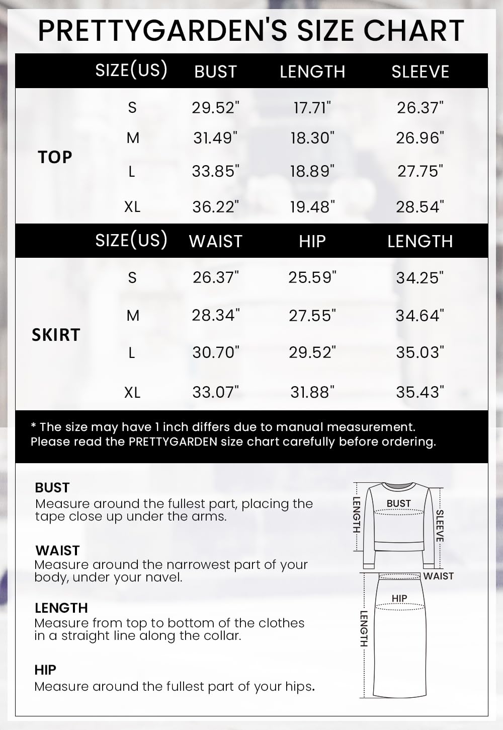 PRETTYGARDEN Women's Fall 2 Piece Sweater Set Rib Knit Long Sleeve Crop Top Maxi Bodycon Skirt Casual Winter Outfits (Brown,Small)