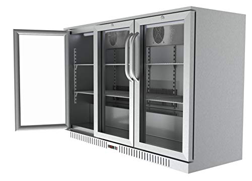 KoolMore BC-3DSW-SS Refrigerator, Triple Door, Stainless Steel