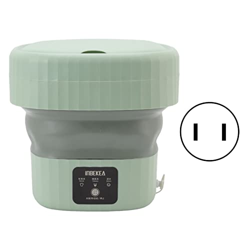 Washing Machine, 6L Folding Bucket Washer Portable Mini Foldable Washing Machine for Socks Underwear Baby Clothing 100-240V (US Plug)