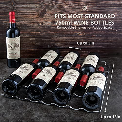Ivation 51 Bottle Compressor Wine Cooler Refrigerator with Wi-Fi Smart App Control Cooling System | Large Freestanding Wine Cellar Fridge For Red White Champagne or Sparkling, Black Glass Door & Lock