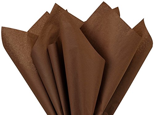 Chocolate Tissue Paper 15 x 20" inches 100 Sheets Premium Tissue Paper Made in USA