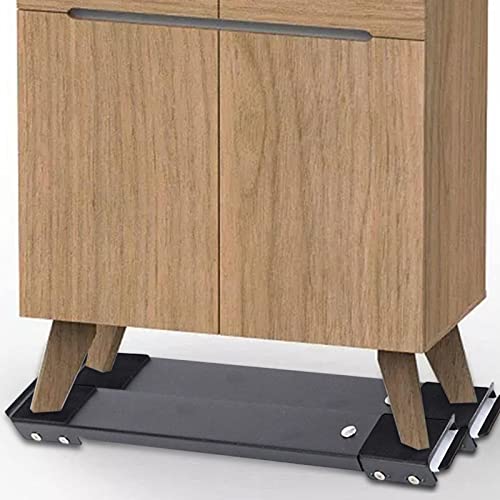 Generic Appliance Rollers Mobile Base Extensible Stand Universal Heavy Duty Easily Move Mover for Furniture Refrigerator Washing Machine Dryer, Black Directional