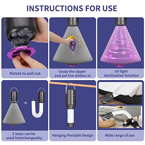 TAISHAN UV Portable Clothes Dryer, Travel Mini Dryer Machine,New Generation Electric Clothes Drying With sterilization function for Apartments
