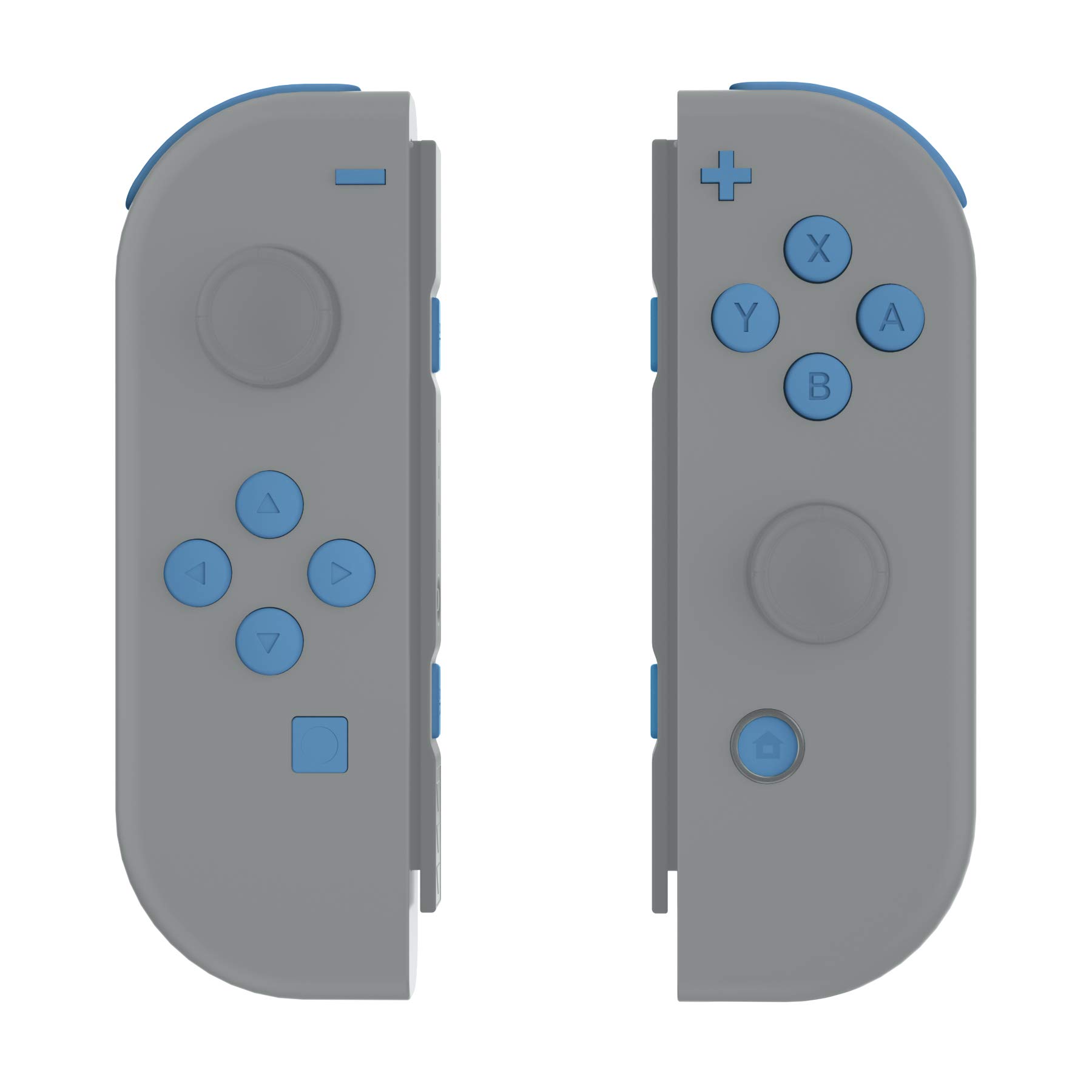 eXtremeRate DIY Full Set Buttons for Nintendo Switch & Switch OLED, Custom Replacement Buttons for JoyCon, ABXY Direction Keys SR SL L R ZR ZL + - Home Capture Trigger Buttons Springs - Airforce Blue