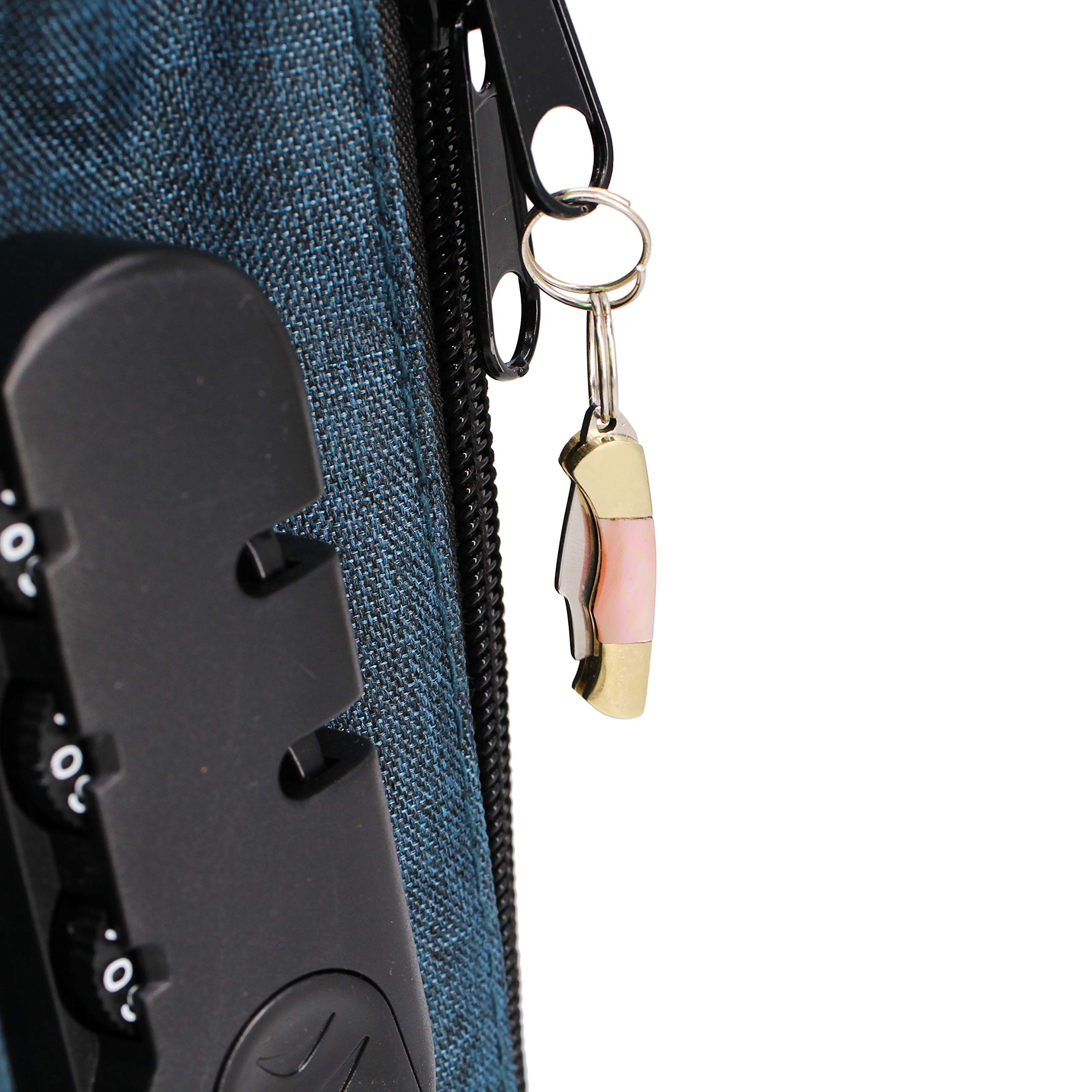 Tiny Folder Miniature Gadgets Collection Knife, Eastern Delights Pocket Smallest Multi Tool (Pink Shell)