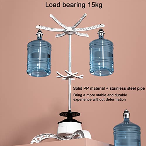 EUPXRHY 900W Heated Clothes Airer with Waterproof Cover, Quick Drying Electric Heated Clothes Dryer with 240 Minute Timer, Power Saving Heated Drying Rack 15kg with 65℃ Constant Temperature,Blue
