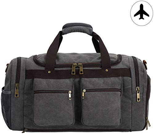 Weekender Overnight Duffel Bag Shoe Pocket for Women Men Weekend Travel Tote Carry On Bag