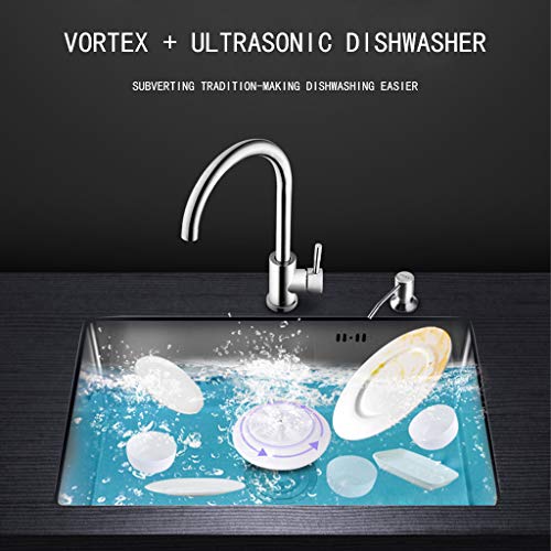 OCYE USB Automatic Dishwasher, Portable Dishwasher, Washing Machine, no Need to Install, UV Function, Used for Camping, Tourism, RV, Dormitory, Business Trip (White)
