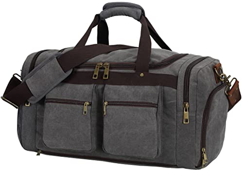 Weekender Overnight Duffel Bag Shoe Pocket for Women Men Weekend Travel Tote Carry On Bag