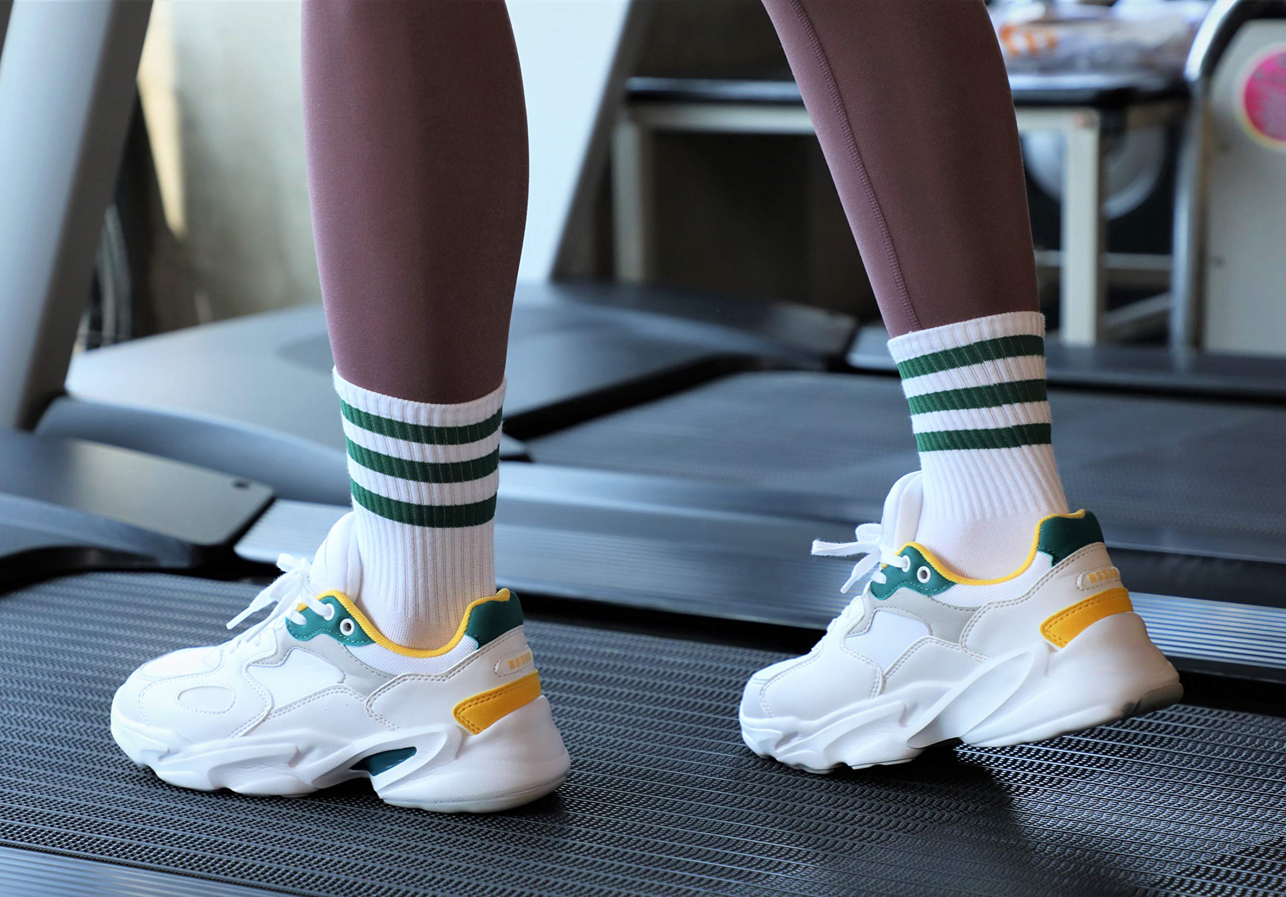 MK SOCKS 5 PCS Sets Premium Cotton Athletic Sports Running Retro Cute Matching School Crew Socks For Men/Women