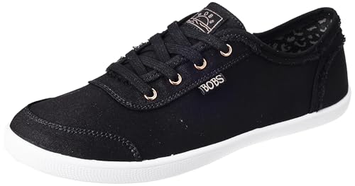 Skechers Women's Bobs B Cute Sneaker, Black, 8 Wide