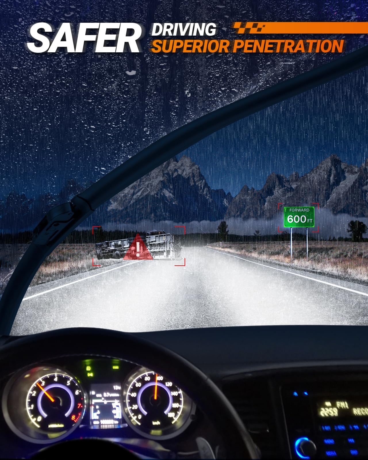 SEALIGHT H10 9145 LED Fog Light Bulbs or DRL, 600% Brightness 9040 9045 9140 Fog Lights LED Bulb for Car, 6500K Cool White Dual-row CSP Chips, 1:1 Mini Size, Pack of 2