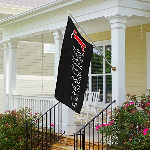 Golf Evolution Flags Decorative Funny Banners for Outside House Dorm Room Parties