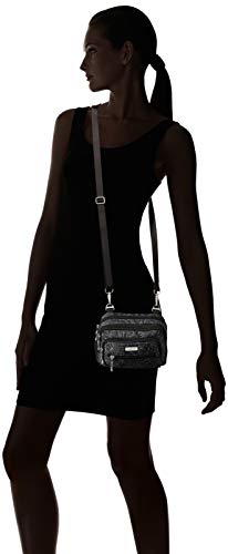 Baggallini womens Triple Zip Bagg cross body handbags, Midnight Blossom, One Size US