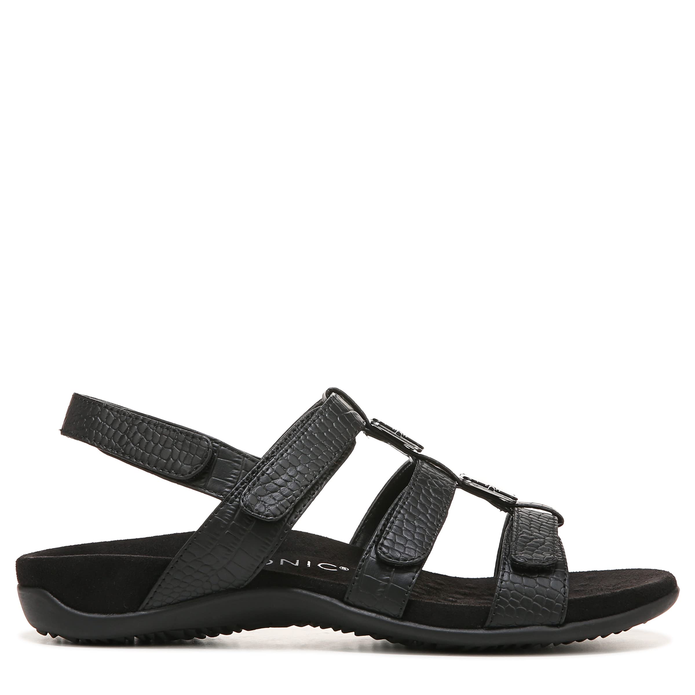 Vionic AMBER0029.5M Amber Black Crocodile 9.5 M