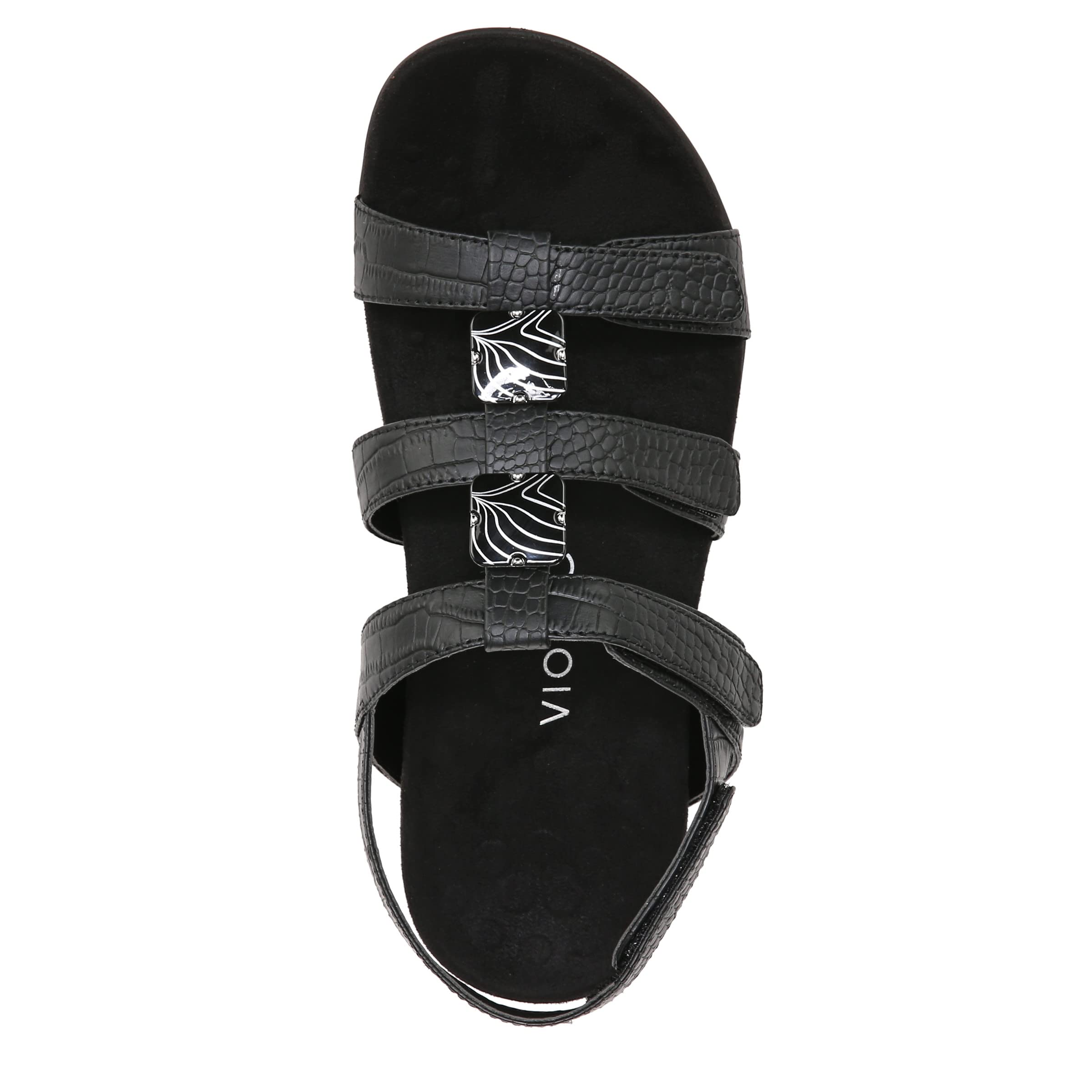 Vionic AMBER0029.5M Amber Black Crocodile 9.5 M