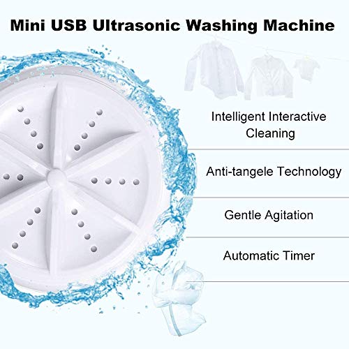 Portable Mini Washing Machine Turbine Washer USB Travel Outdoors Camping Apartment Laundry Washer Adjustable Modes