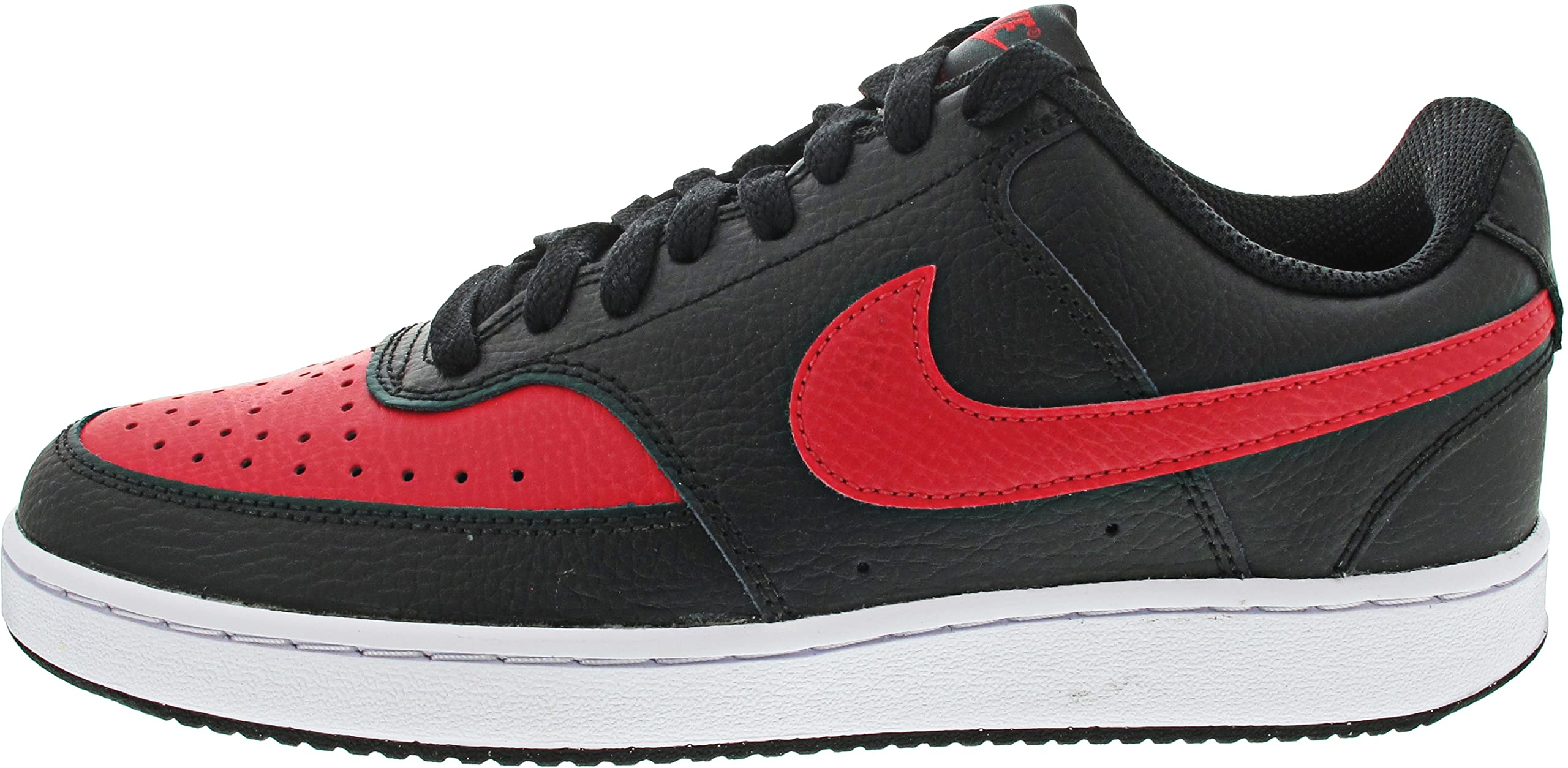 Nike Men's Basketball Sneaker, Black University Red White, 9