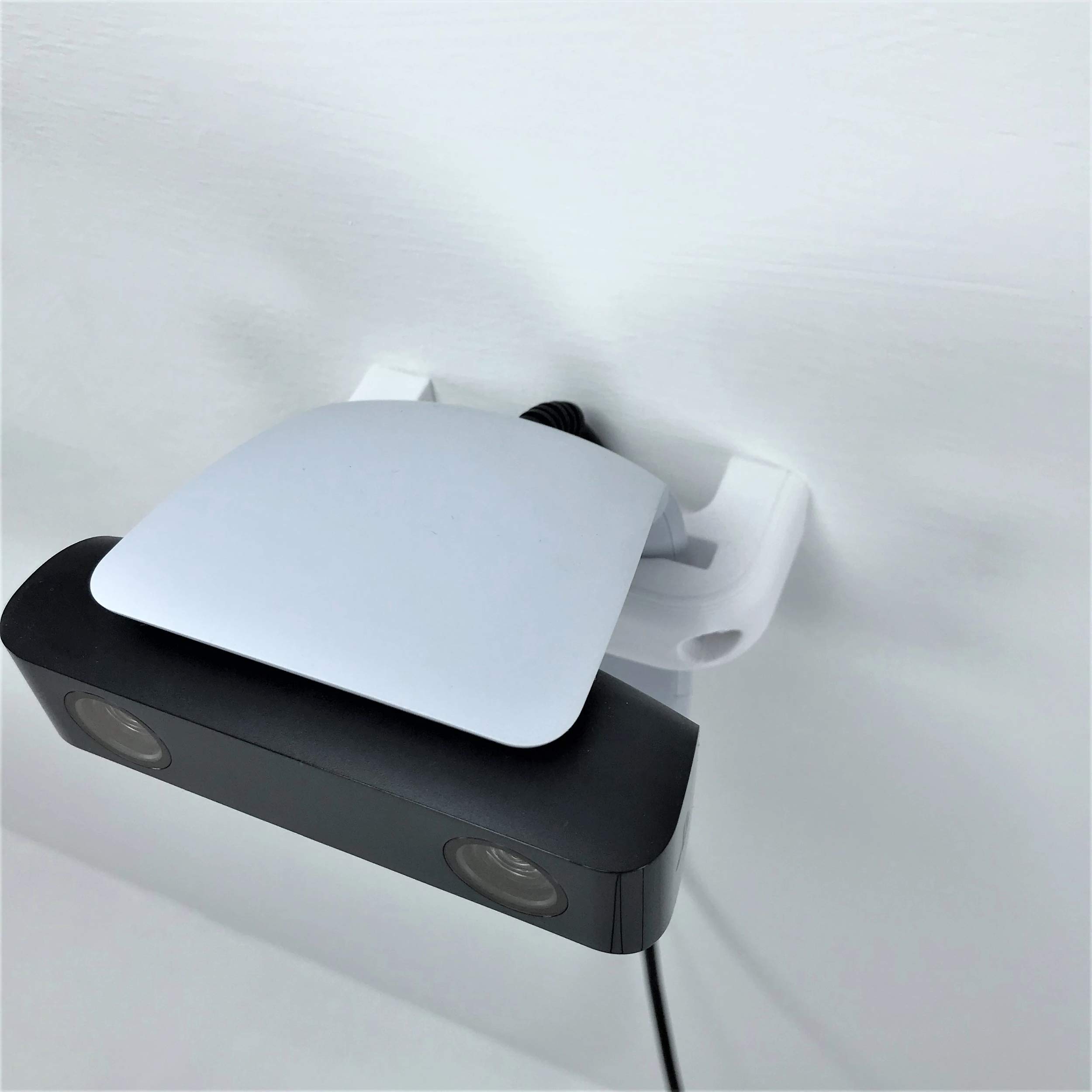 3D Cabin Wall Bracket HD Camera Wall Mount Holder Compatible with The PS5 PlayStation 5 White