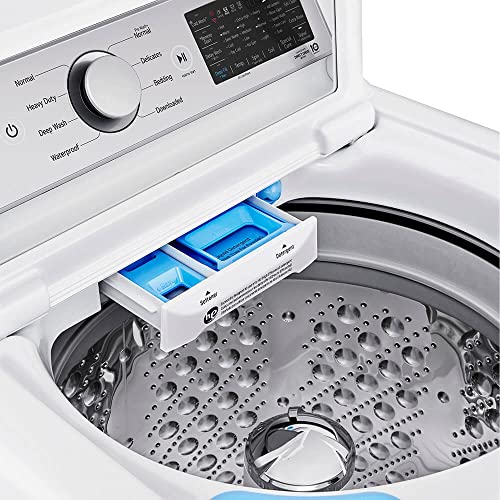 LG WT7405CW 5.3 Cu. Ft. White Top Load Washer with 4-Way Agitator & TurboWash3D Technology