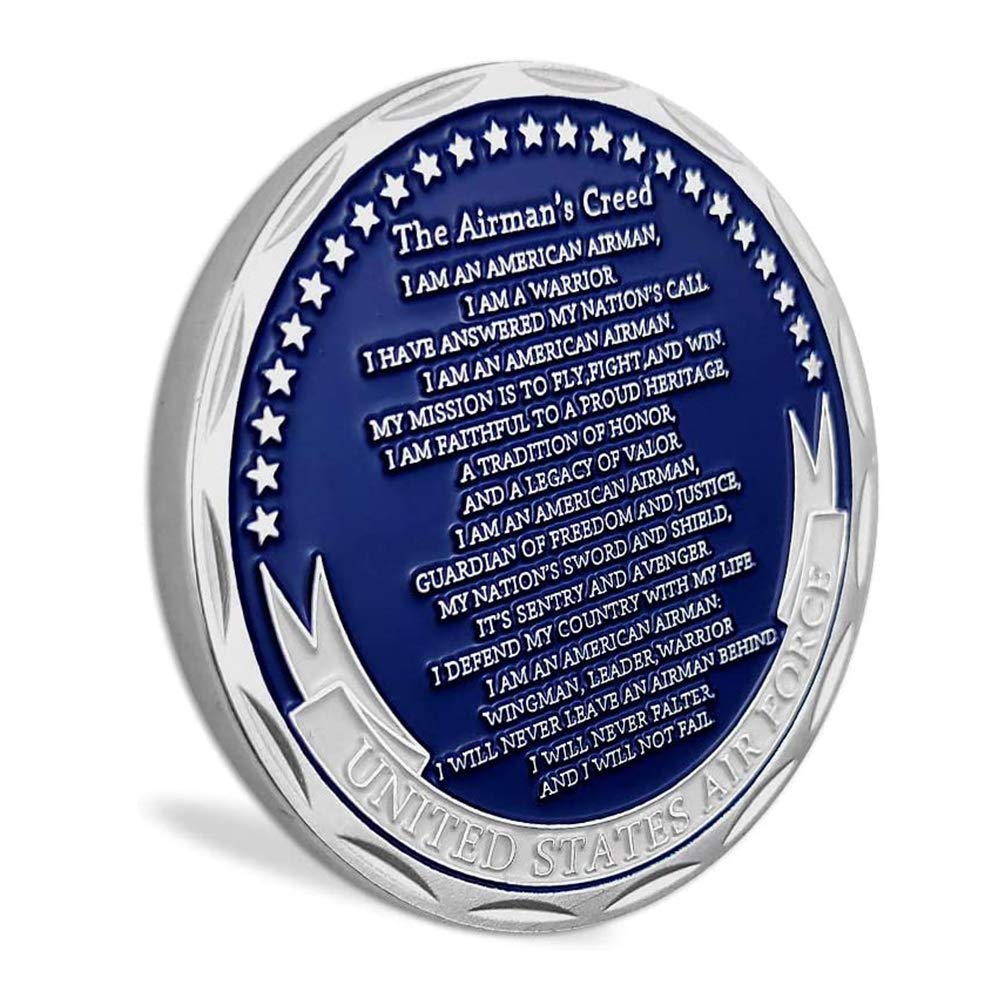 United States Air Force Airman's Value Creed Military Challenge Coin Collection