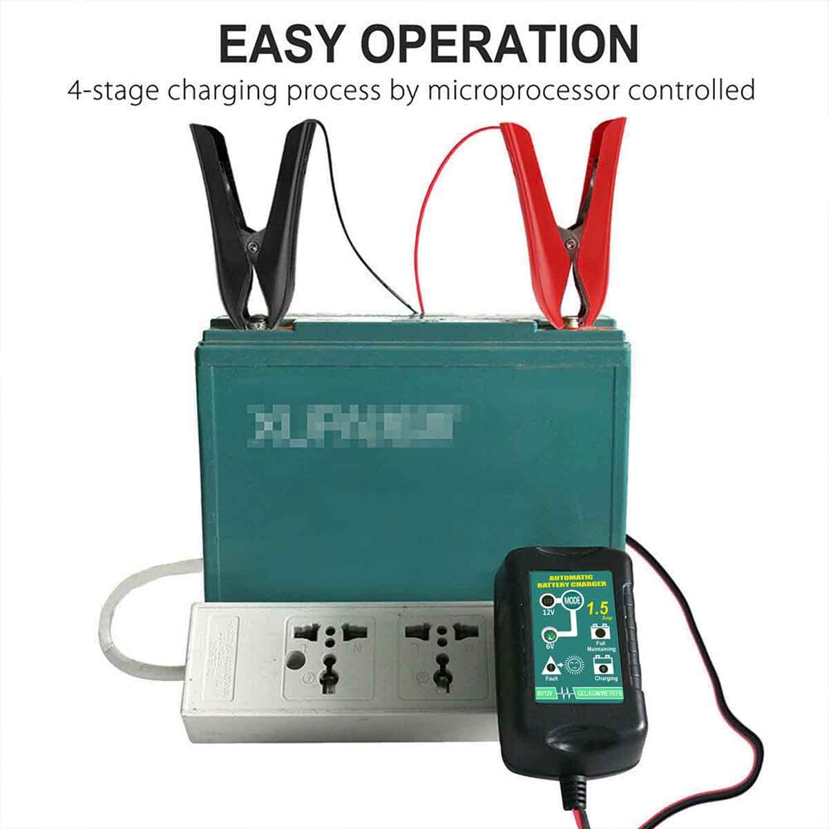 12V Battery Charger Maintainer Trickle for Harley Davidson Motorcycle Car