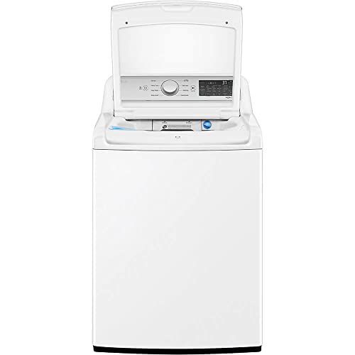 LG WT7405CW 5.3 Cu. Ft. White Top Load Washer with 4-Way Agitator & TurboWash3D Technology