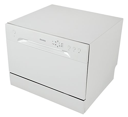 Danby DDW621WDB Countertop Dishwasher with 6 Place Settings, 6 Wash Cycles and Silverware Basket, Energy Star-Rated with Low Water Consumption and Quiet Operation