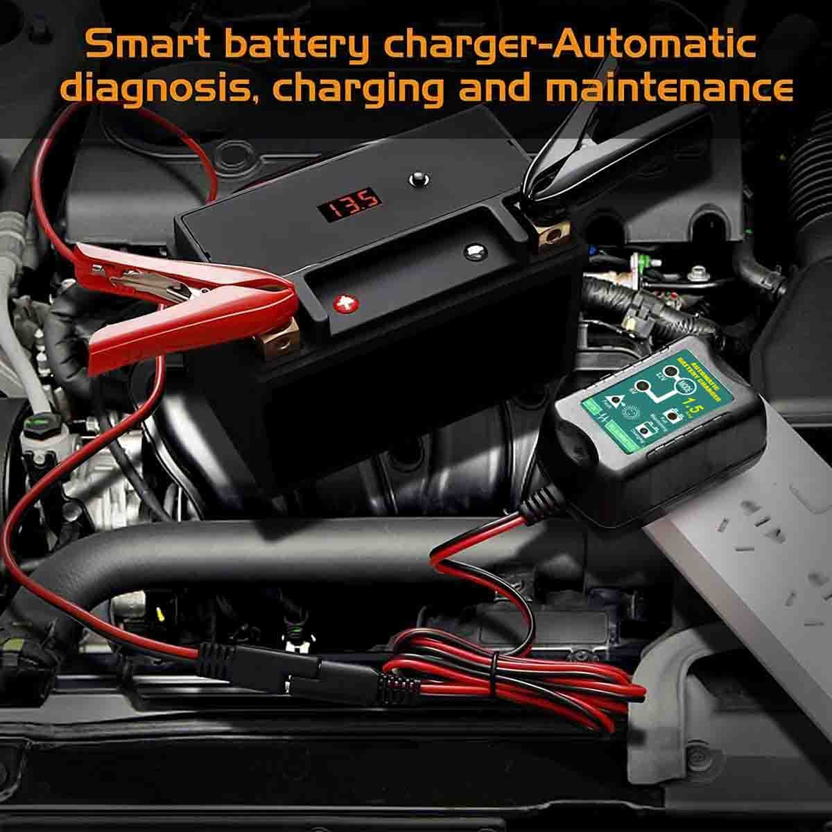 12V Battery Charger Maintainer Trickle for Harley Davidson Motorcycle Car