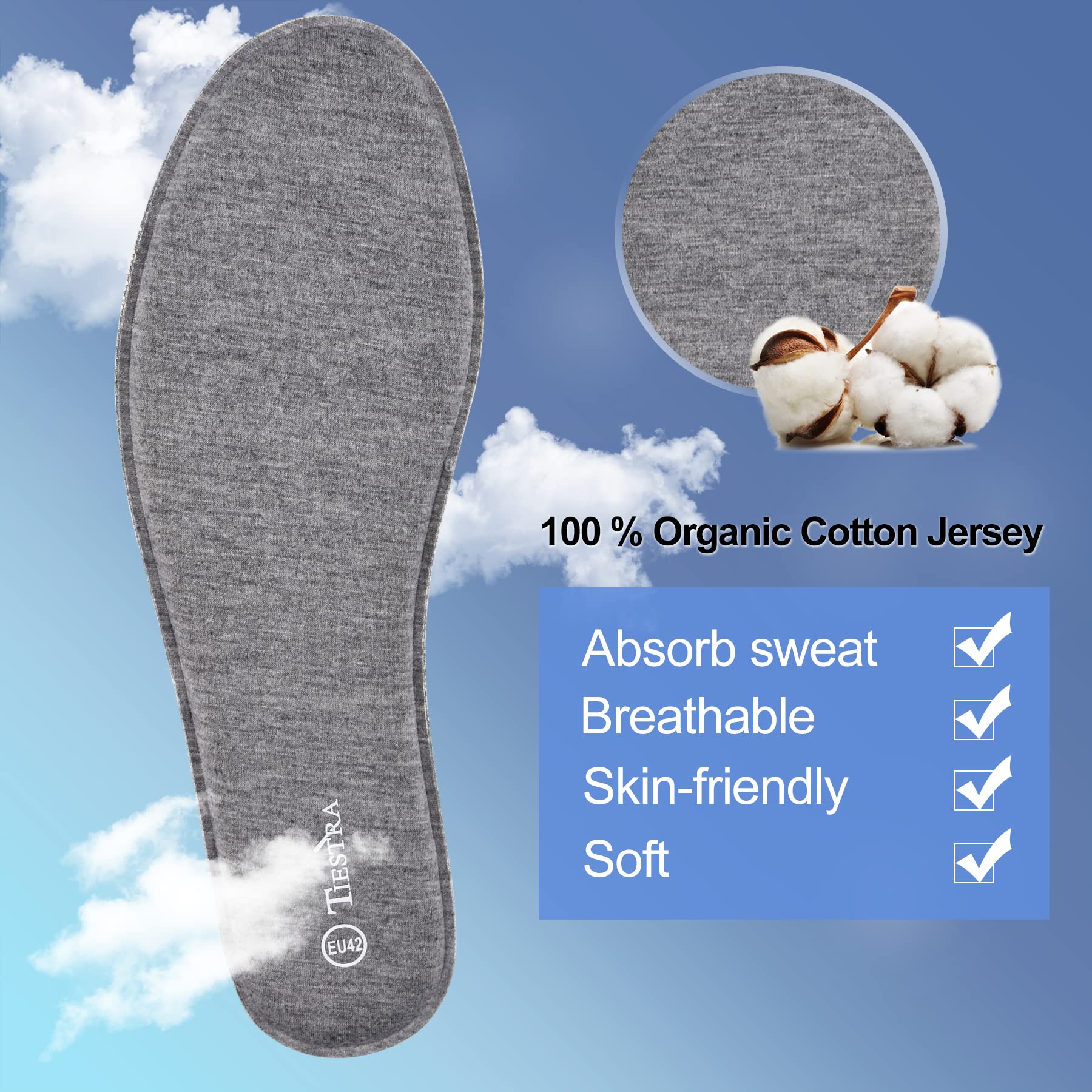 2 Pair -Shoe Inserts for Womens Memory Foam Insoles,Replacement Insoles for Work Boots Running Shoes, Cushion Shock Absorbing for Foot Pain Relief, Comfort Breathable Inner Soles 38EU,US7