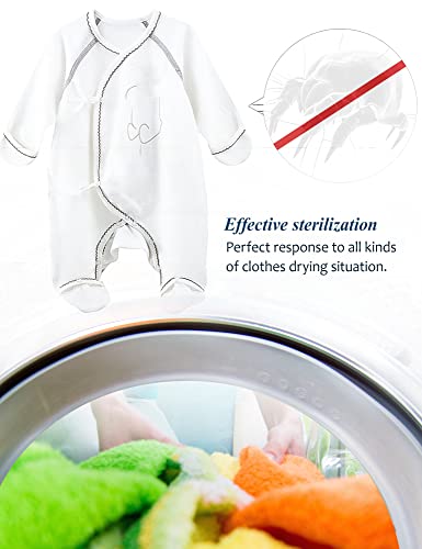 Sentern Compact Portable Laundry Dryer - 9LBS Capacity Portable Front Load Clothes Dryer 1400W Power with 4 Drying Modes, Stainless Steel Tub for Apartment