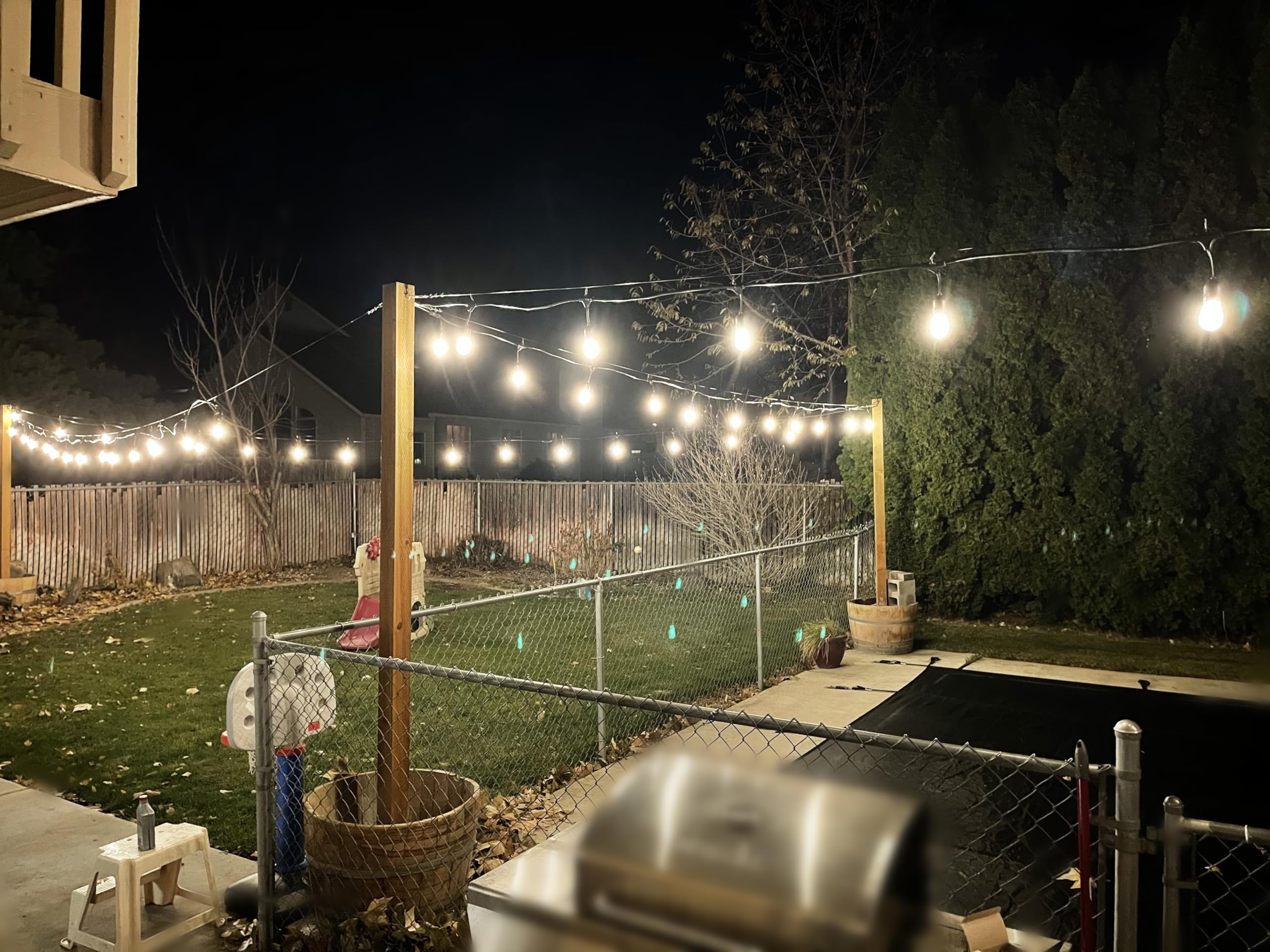 ROMANJOY LED Light Bulbs, 11-15W Equivalent Incandescent Bulbs Replacement, Waterproof Bulbs for Outdoor Patio String Lights, Vintage Edison LED Filament Bulb (S14-2W-E26-15Pack, 2200K Warm White)
