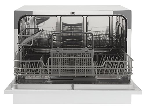 Danby DDW621WDB Countertop Dishwasher with 6 Place Settings, 6 Wash Cycles and Silverware Basket, Energy Star-Rated with Low Water Consumption and Quiet Operation
