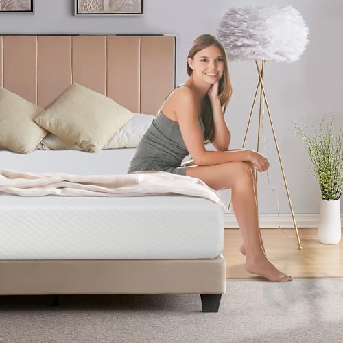 5/6/8/10/12-inch Gel Memory Foam King Size Mattresses in A Box King Size Lucid Mattress for Cool Sleep & Pressure Relief King Size Mattresses Medium Firm Mattress,CertiPUR-US Certified 80Ć76Ć8ļ¼White