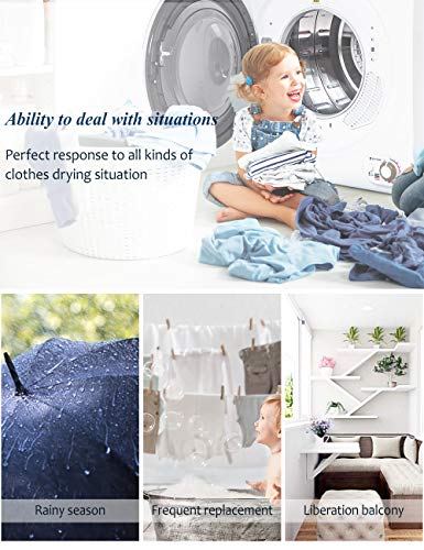 Sentern Compact Portable Laundry Dryer - 9LBS Capacity Portable Front Load Clothes Dryer 1400W Power with 4 Drying Modes, Stainless Steel Tub for Apartment