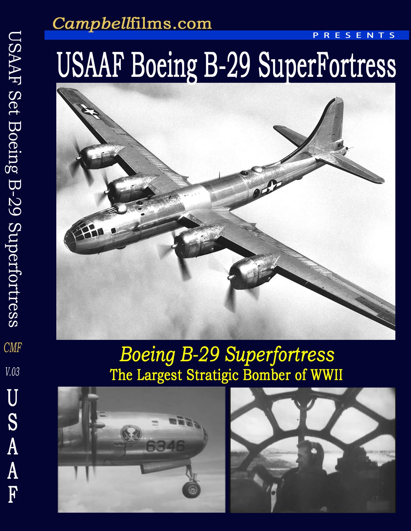 Boeing B-29 Superfortress USAF Army Air Force Bomber Pacific War WW2 old Films