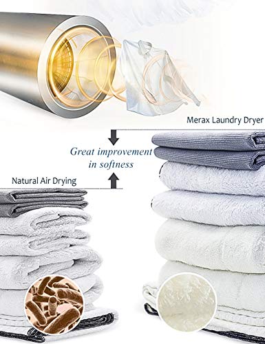 Sentern Compact Portable Laundry Dryer - 9LBS Capacity Portable Front Load Clothes Dryer 1400W Power with 4 Drying Modes, Stainless Steel Tub for Apartment