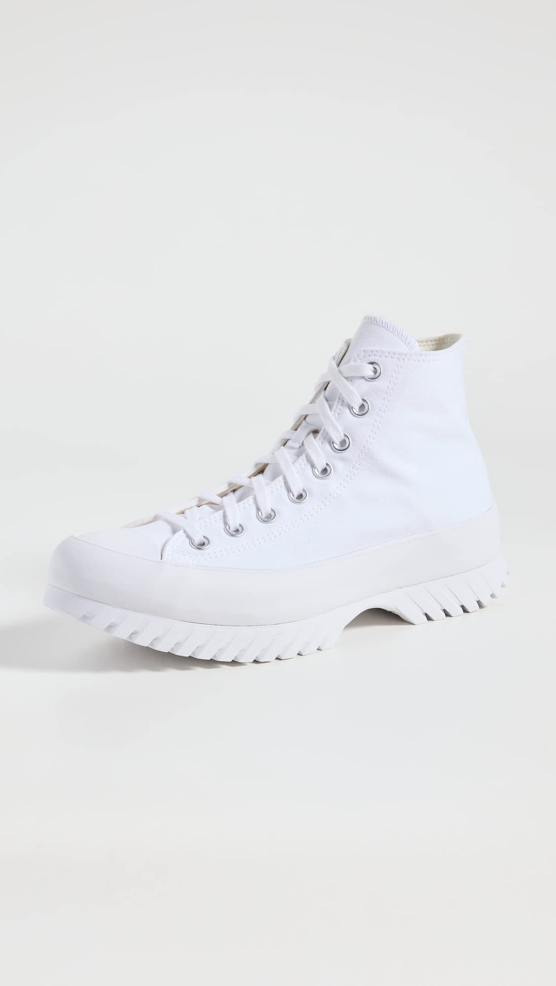 Converse Chuck Taylor All Star Lugged 2.0 Unisex, White/Egret/Black, 8.5 US Women/6.5 US Men