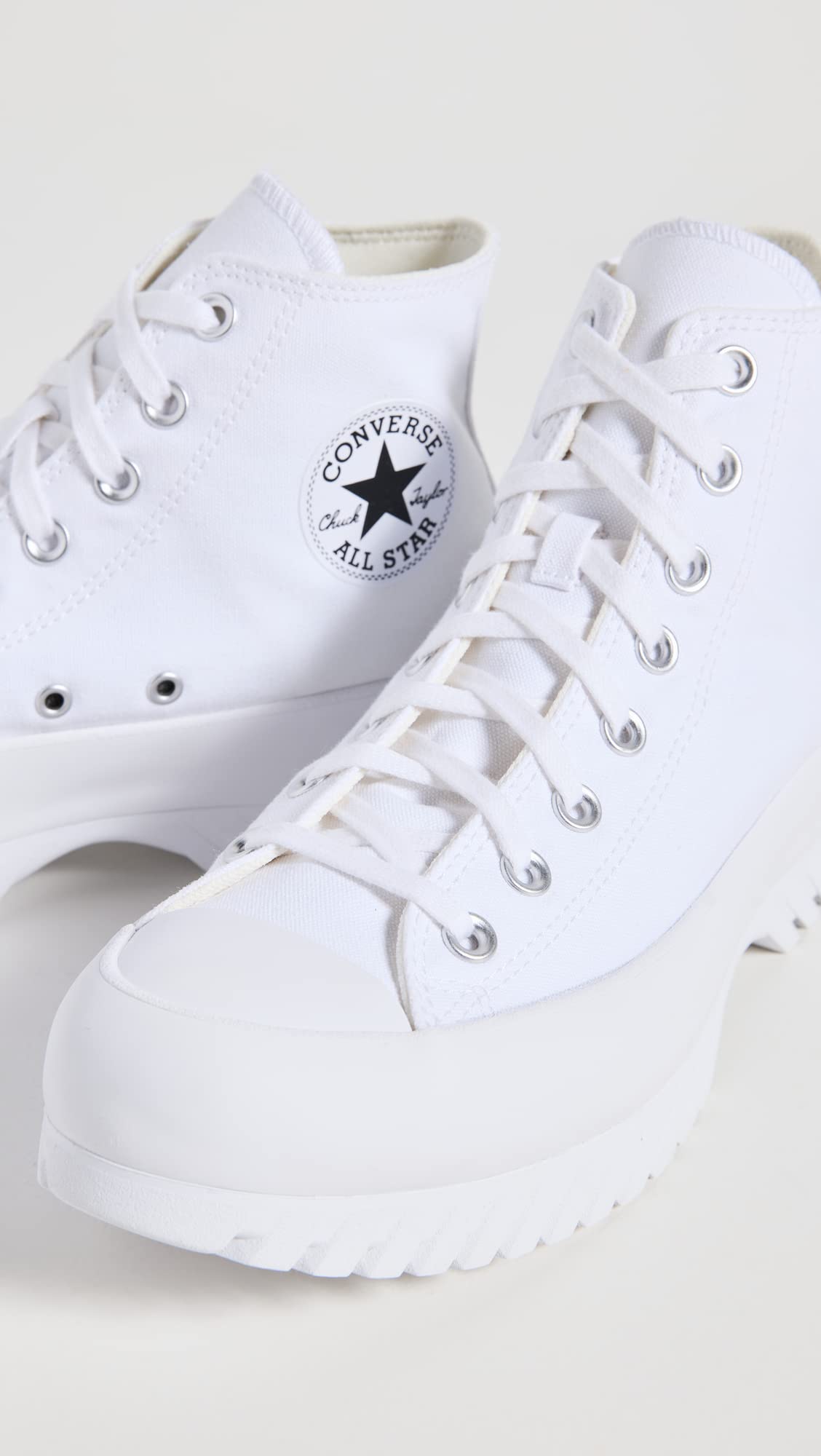 Converse Chuck Taylor All Star Lugged 2.0 Unisex, White/Egret/Black, 8.5 US Women/6.5 US Men