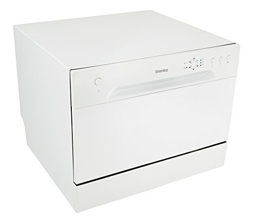 Danby DDW621WDB Countertop Dishwasher with 6 Place Settings, 6 Wash Cycles and Silverware Basket, Energy Star-Rated with Low Water Consumption and Quiet Operation