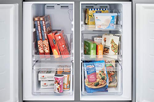Frigidaire 17.4 Cu. Ft. 4 Door Refrigerator in Brushed Steel with Adjustable Freezer Storage
