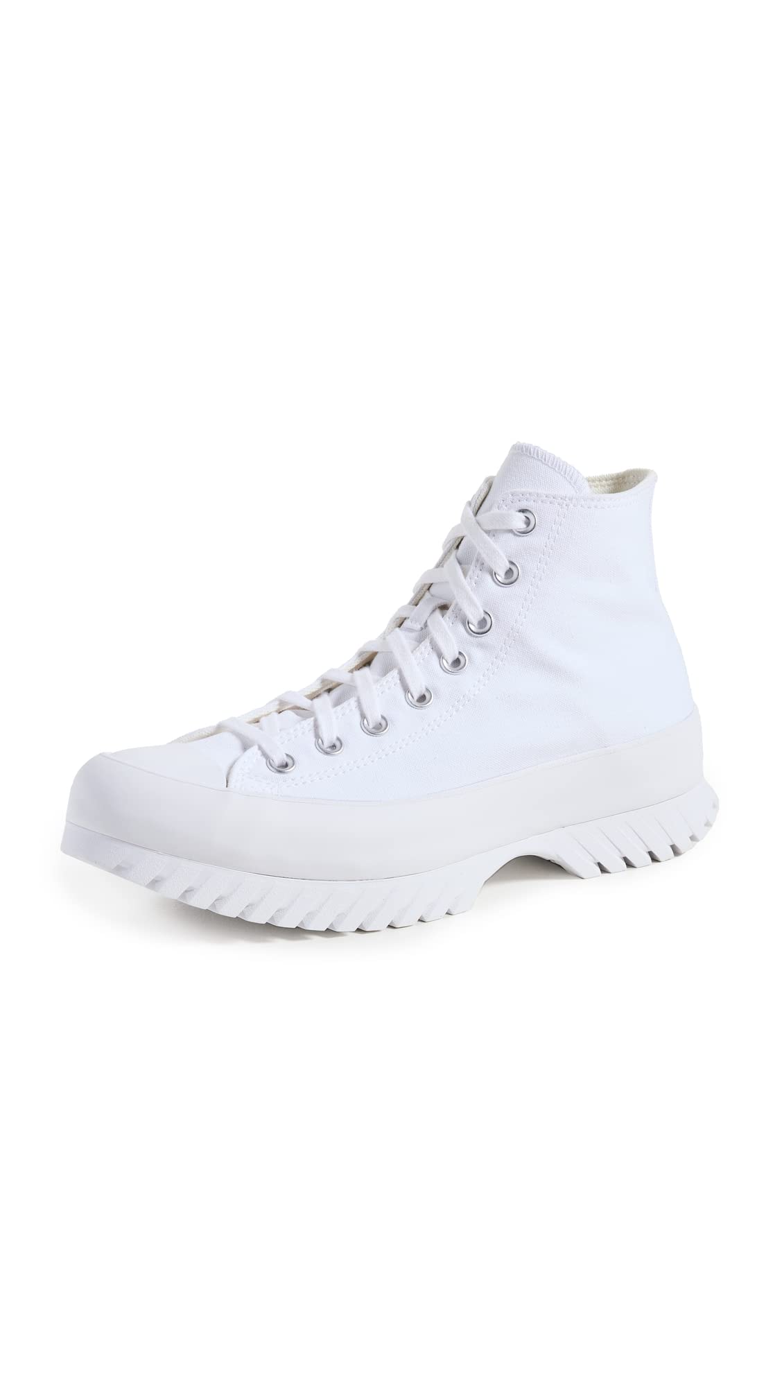 Converse Chuck Taylor All Star Lugged 2.0 Unisex, White/Egret/Black, 8.5 US Women/6.5 US Men