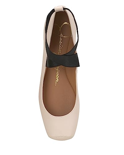 Jessica Simpson Women's Mandalaye Ballet Flat, Chalk, 9