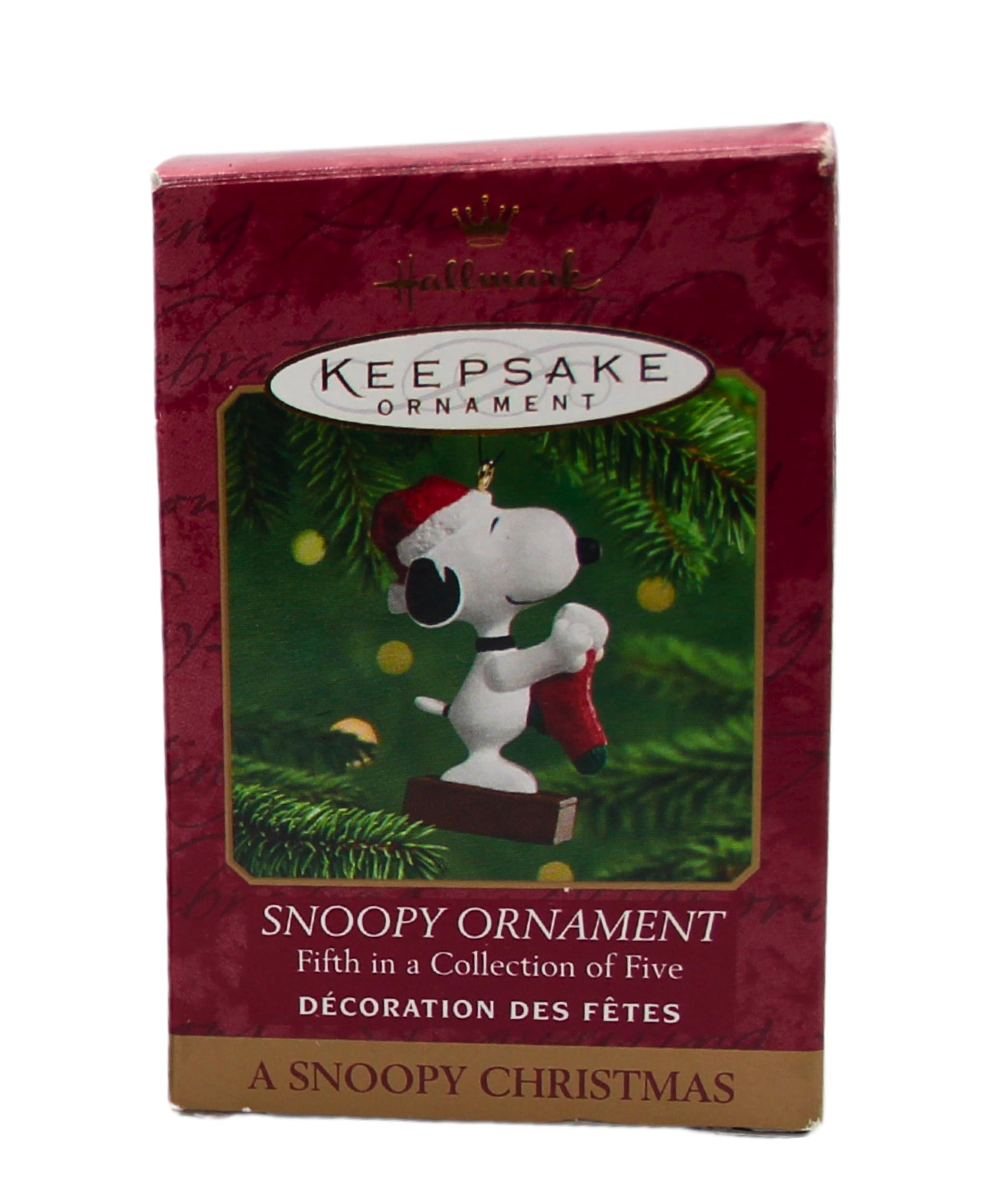 Hallmark Snoopy Ornament Fifth in a Collection of Five