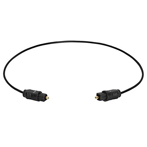 Car Audio Cable Compatible Adapter Stereo Jack Cables LTra5jCCun, 7.1 Surround Sound Fiber Optical Digital Toslink Audio Practical Cable Speaker TV Cord - Black 1M