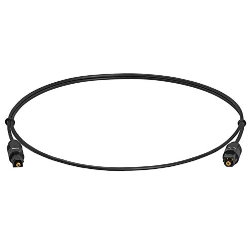 Car Audio Cable Compatible Adapter Stereo Jack Cables LTra5jCCun, 7.1 Surround Sound Fiber Optical Digital Toslink Audio Practical Cable Speaker TV Cord - Black 1M