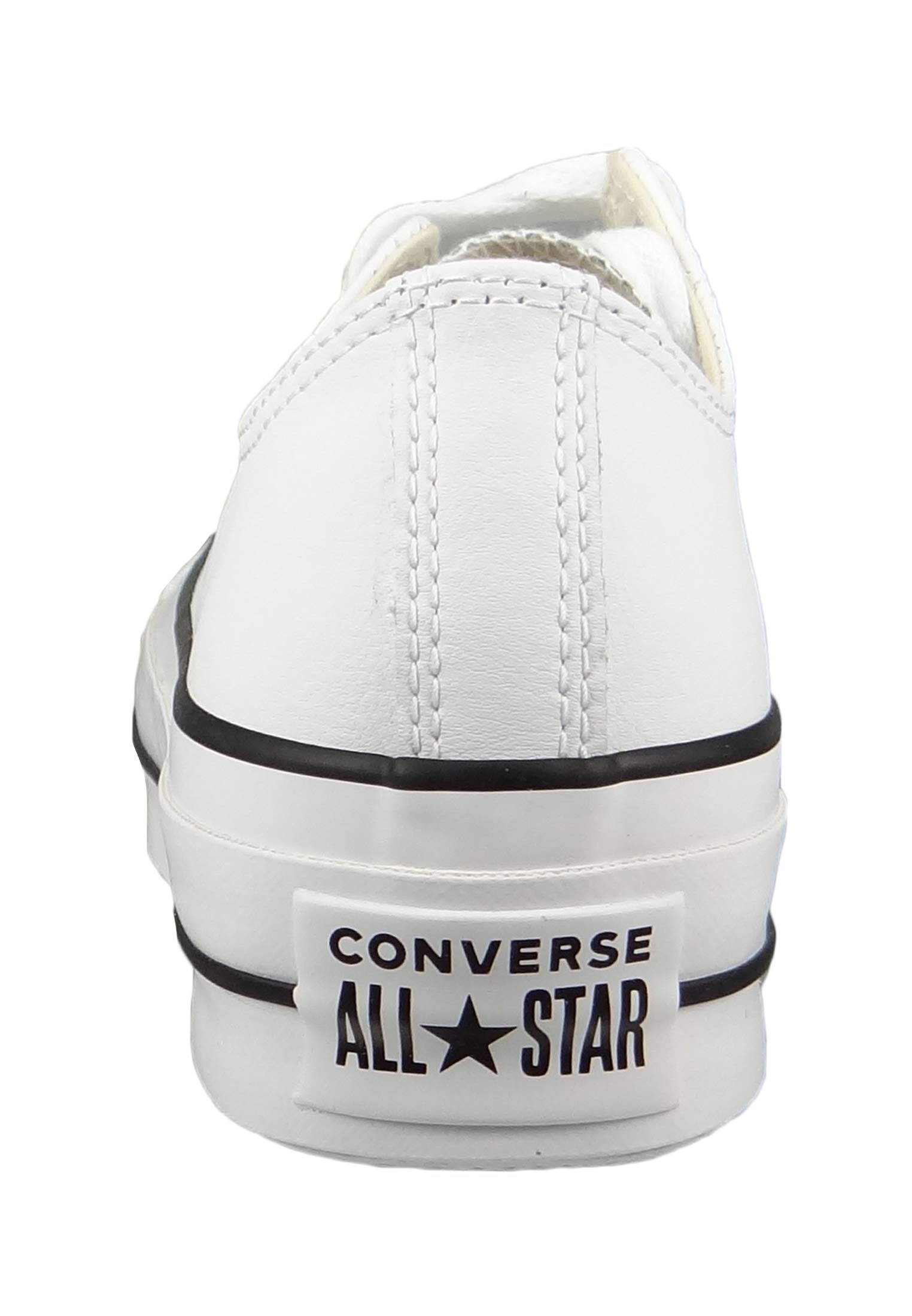 Converse Women's Chuck Taylor All Star Lift Clean Sneaker, White/Black/White, 7.5 M US